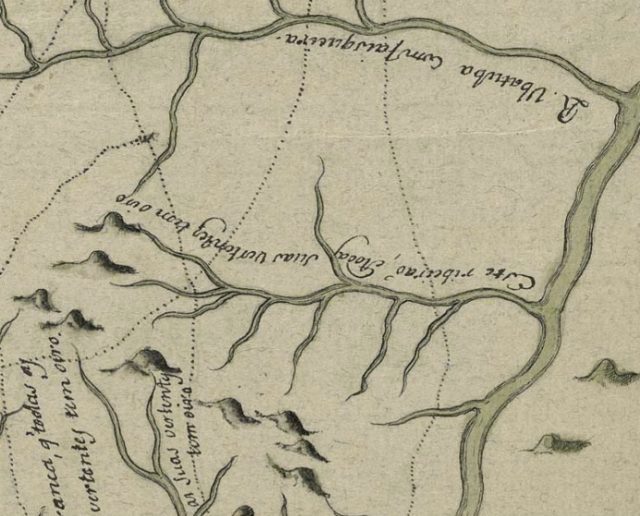 Mapa Antigo de Guarapuava 1700 - Mapas Antigos